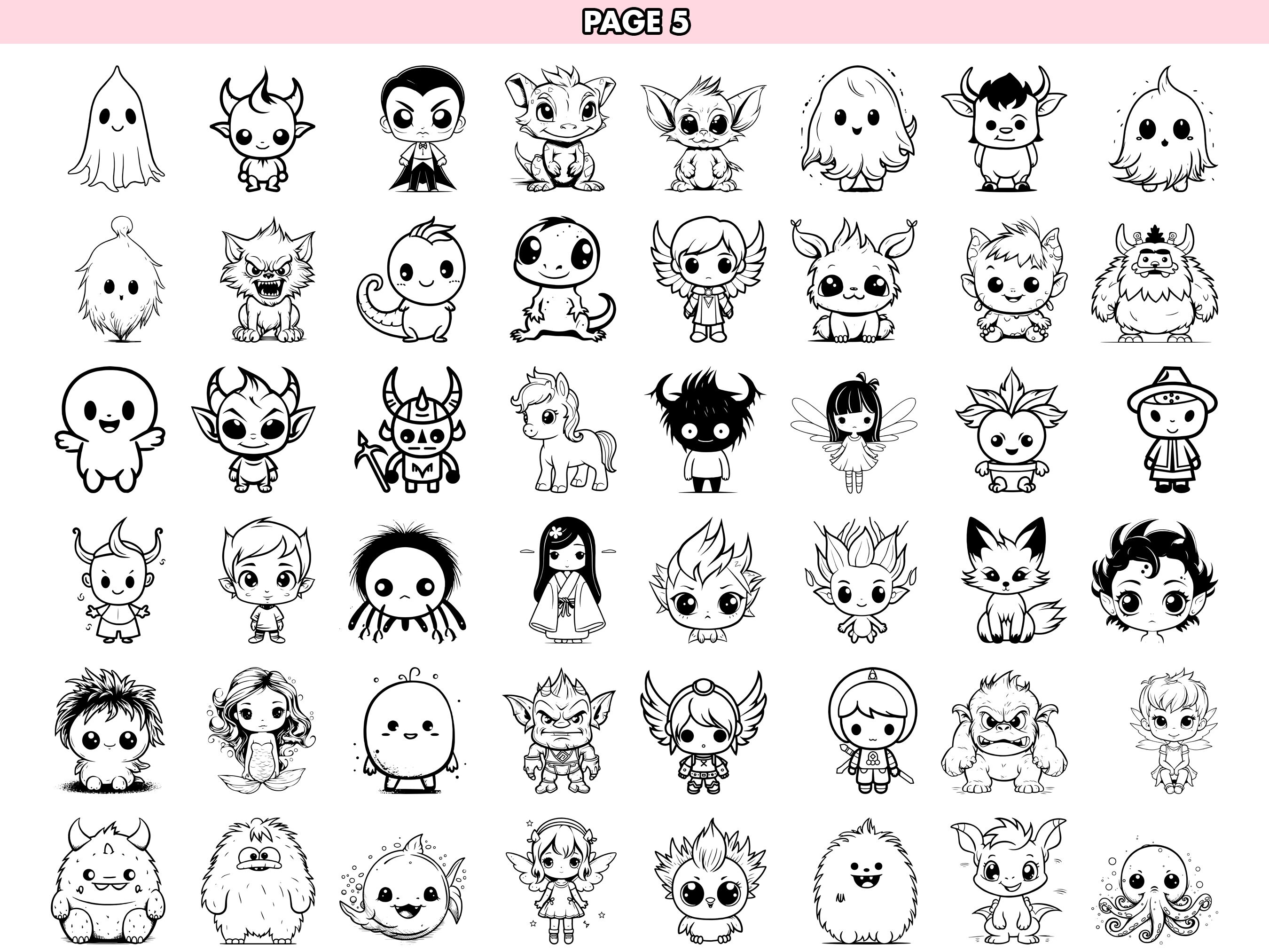 Magical Creatures - 272 Designs | SVG and PNG | High Resolution | Cute ...