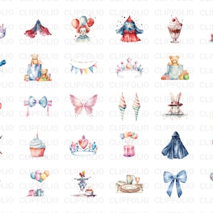 Birthday Clipart Bundle: 100 Fun Designs (SVG & PNG) - Etsy