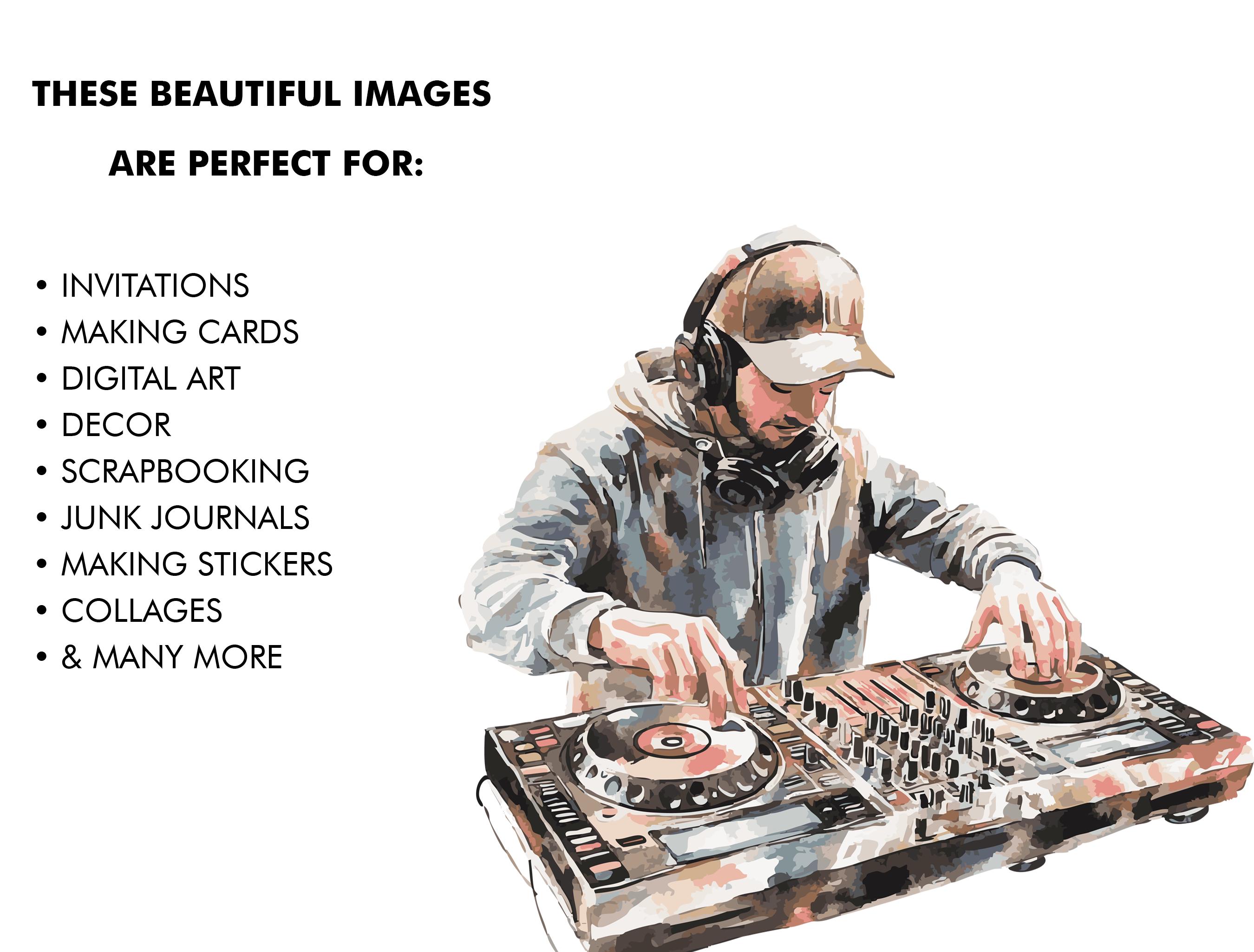 DJ Set Clipart Bundle, 99 Designs, SVG and PNG, Music and Party Art ...