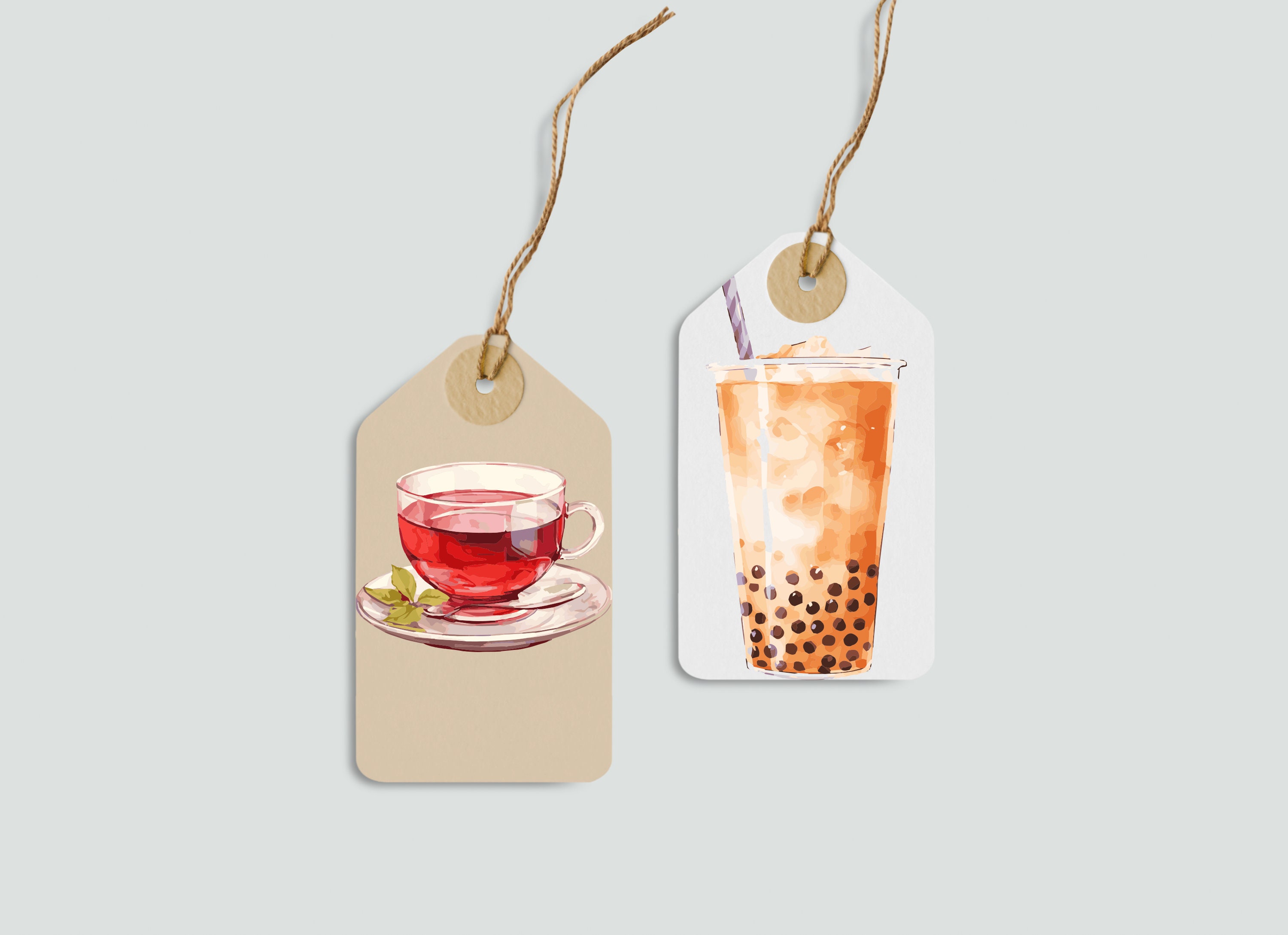 Tea Clipart Bundle 74 Designs SVG & PNG High Resolution Exquisite Tea ...