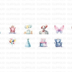 Birthday Clipart Bundle: 100 Fun Designs (SVG & PNG) - Etsy