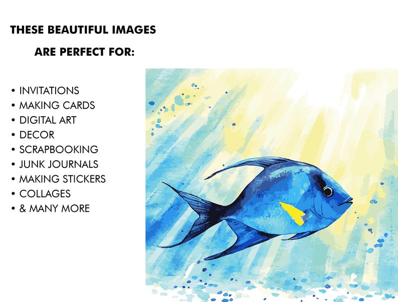 Blue Tang Clipart Bundle, 102 Designs, SVG and PNG, Cute and Adorable ...