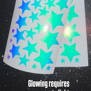 Glow in the Dark Star Stickers, Glowing Stars for Ceiling Wall Decor ...