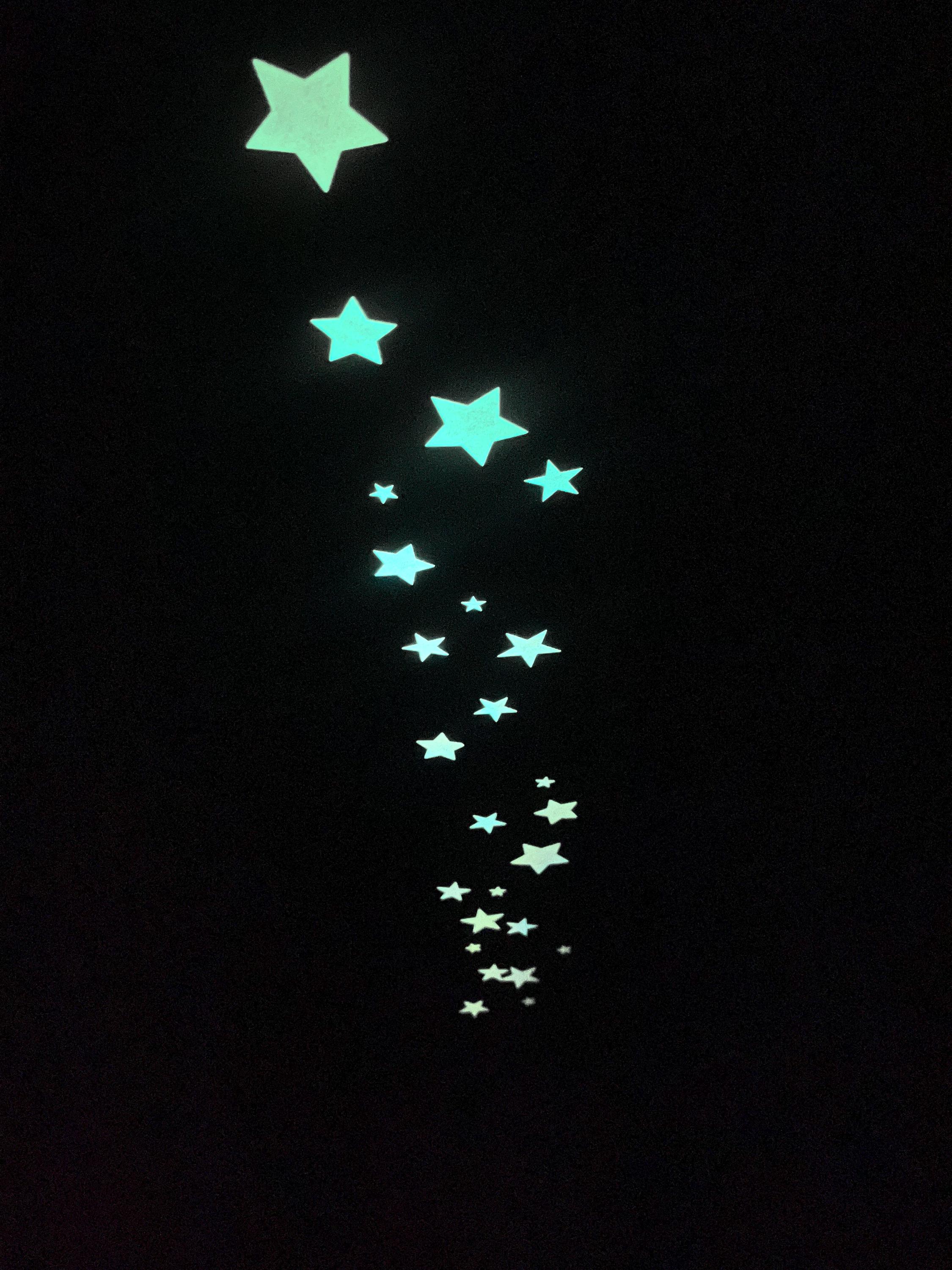 Glow in the Dark Star Stickers, Glowing Stars for Ceiling Wall Decor ...