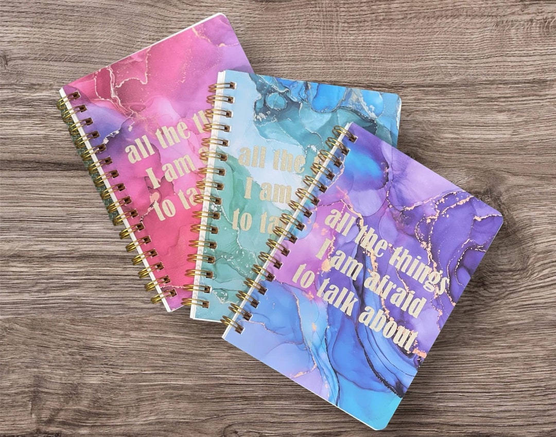 Custom Colorful Notebook A6 Spiral Mini Notebook Mental Health Notebook ...