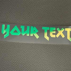 Custom Glow in the Dark Decal, Custom Name Glowing Decal, Holographic ...