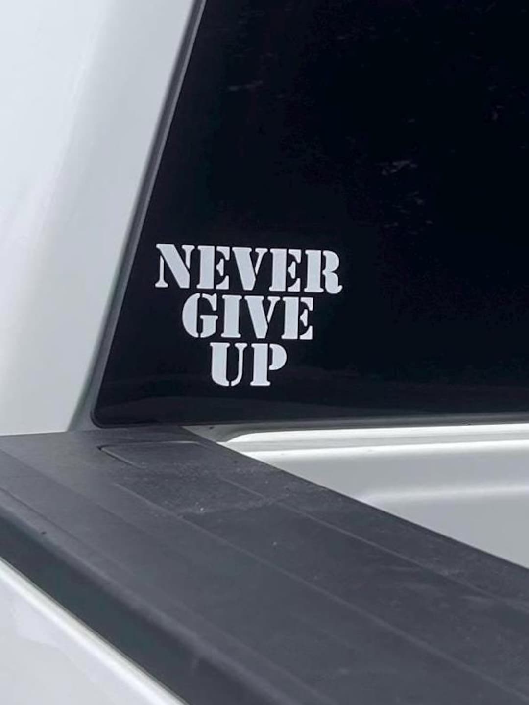 Inspirational Decal Never Give up • Decal Vinyl Sticker for Laptop ...