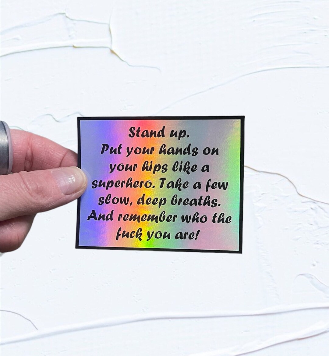 Superhero Sticker Positive Self Talk Swearing Pep Talk Sticker Self ...