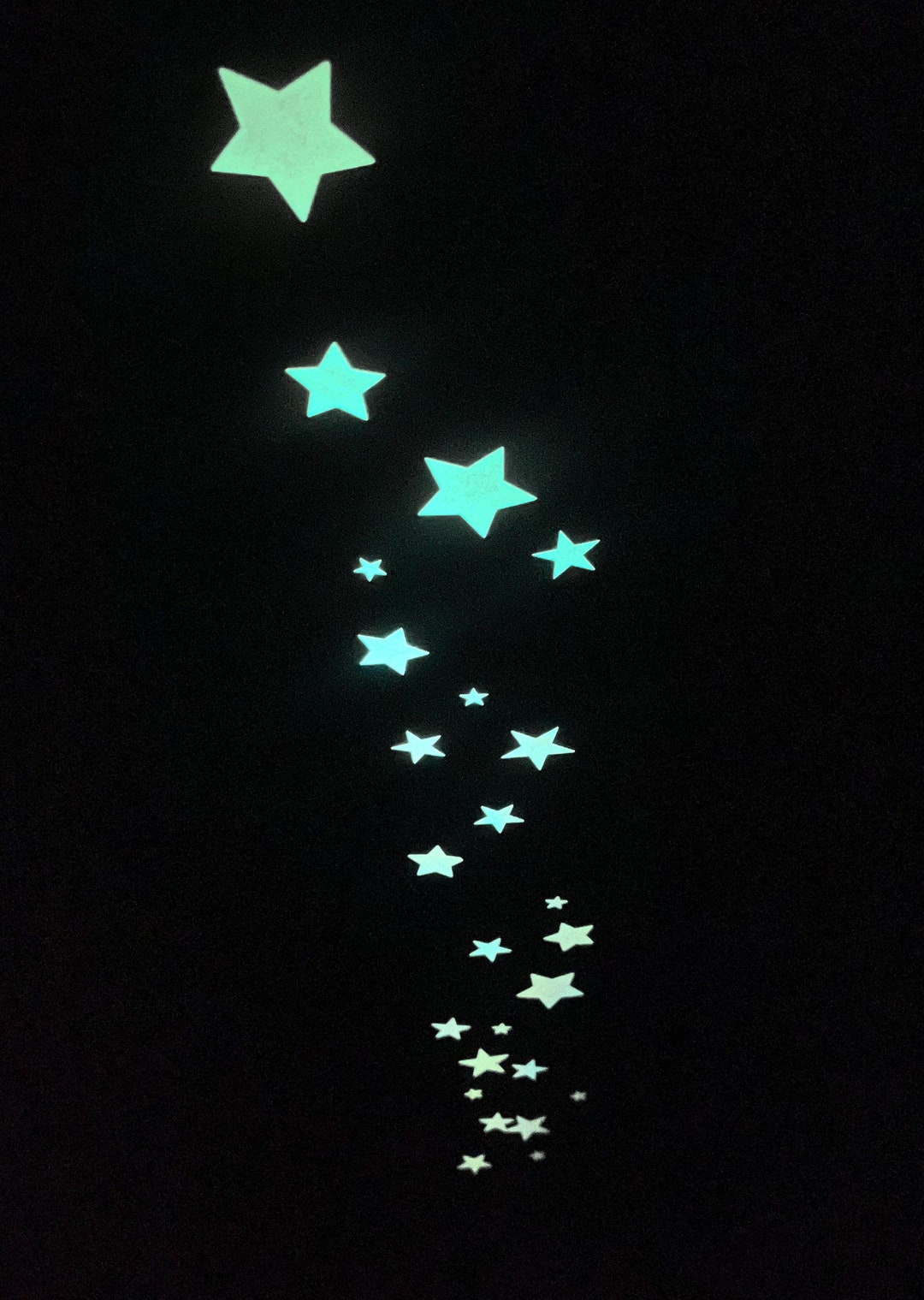 Glow in the Dark Star Stickers, Glowing Stars for Ceiling Wall Decor ...