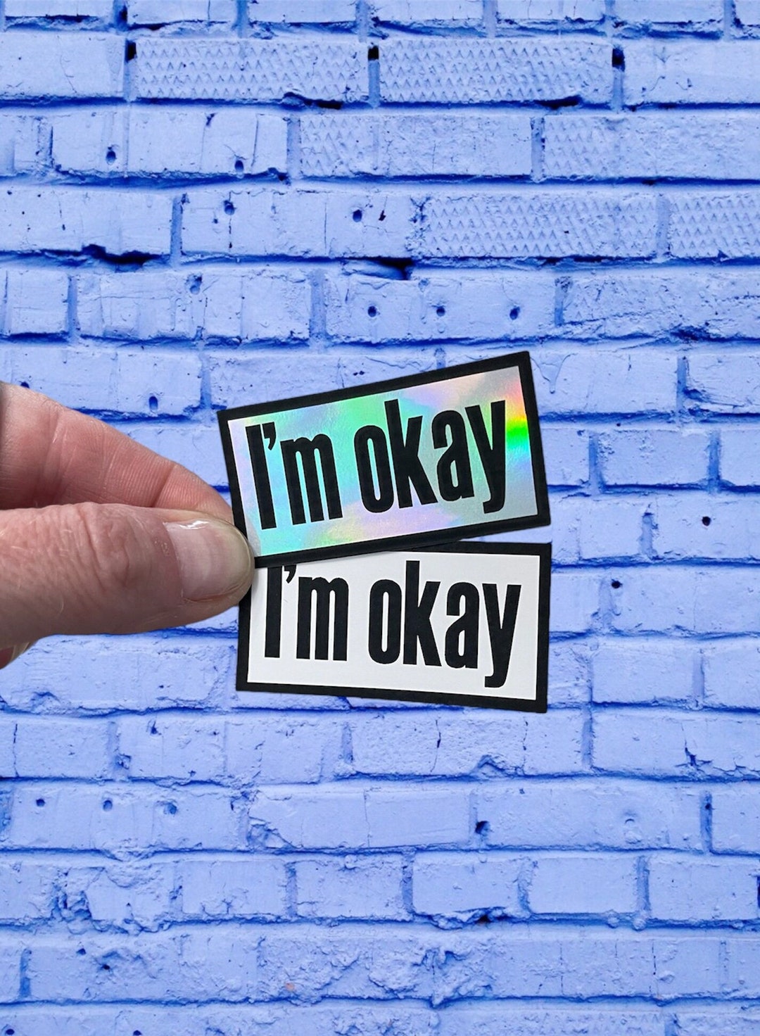 Im Okay Sticker Self Talk Affirmation Stickers Coping With Big Feelings ...