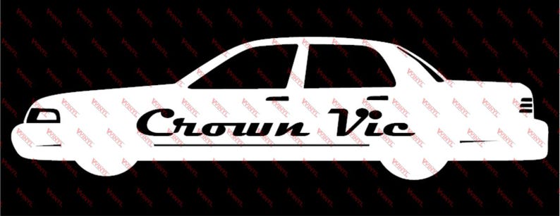 Crown Vic Window Decal for Crown Victoria, MGM - Etsy