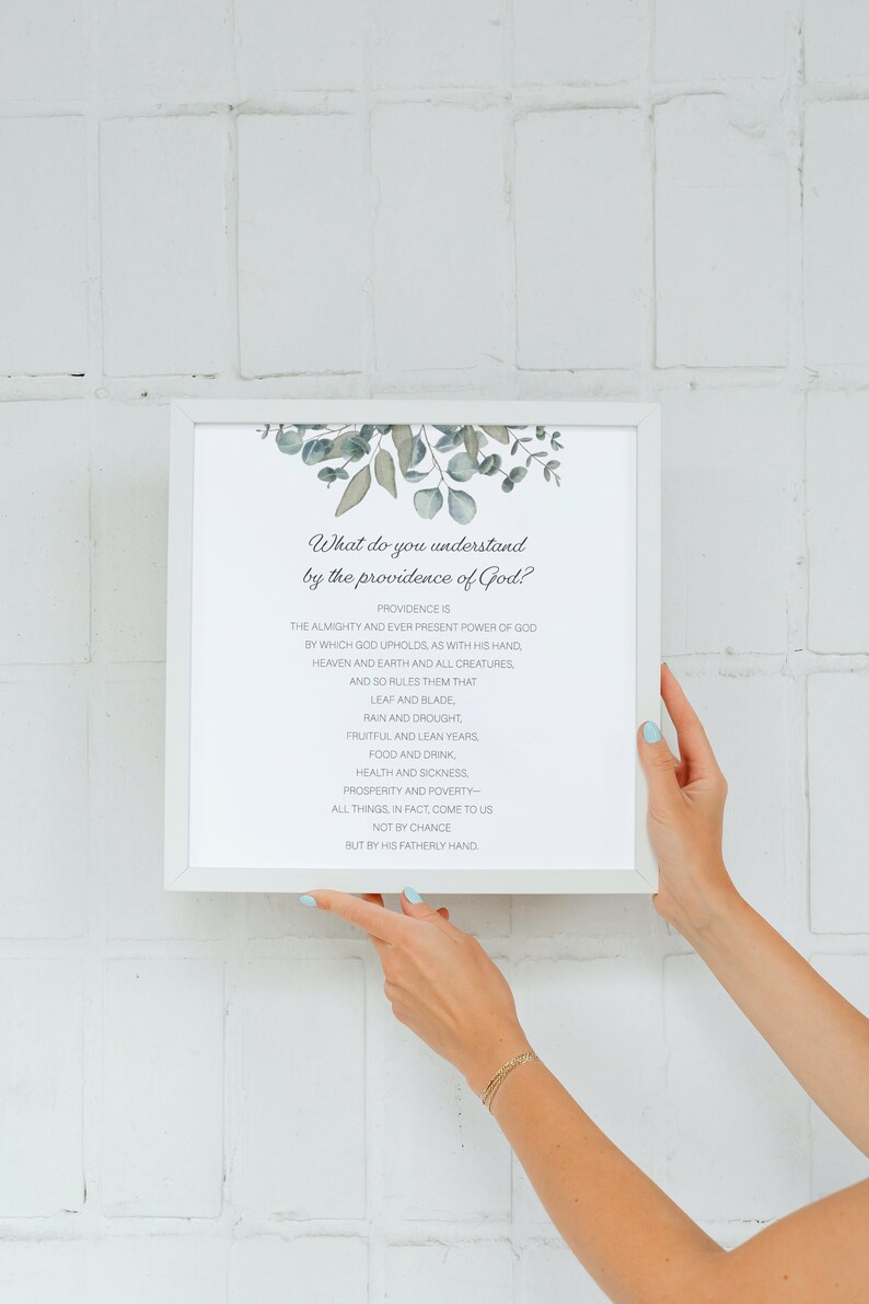Heidelberg Catechism 27 Providence of God Digital Print Wall Art - Etsy
