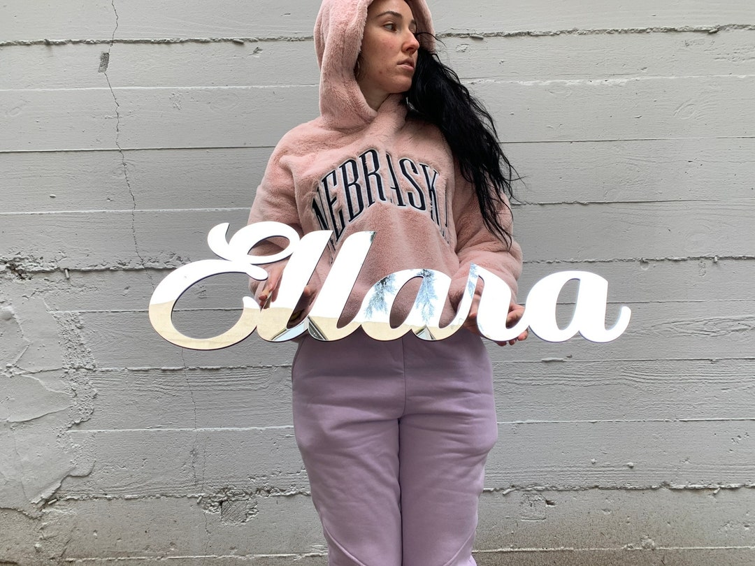 Acrylic Mirror Name, Personalized Sign, Backdrop Sign, Acrylic Sign ...