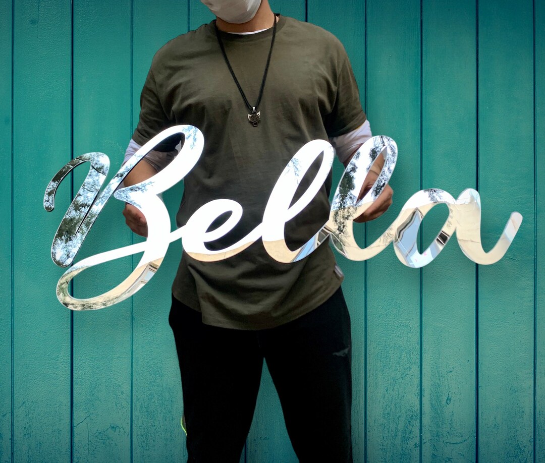 Custom Acrylic Name Sign, Backdrop Sign, Laser Cut Name, Personalized ...