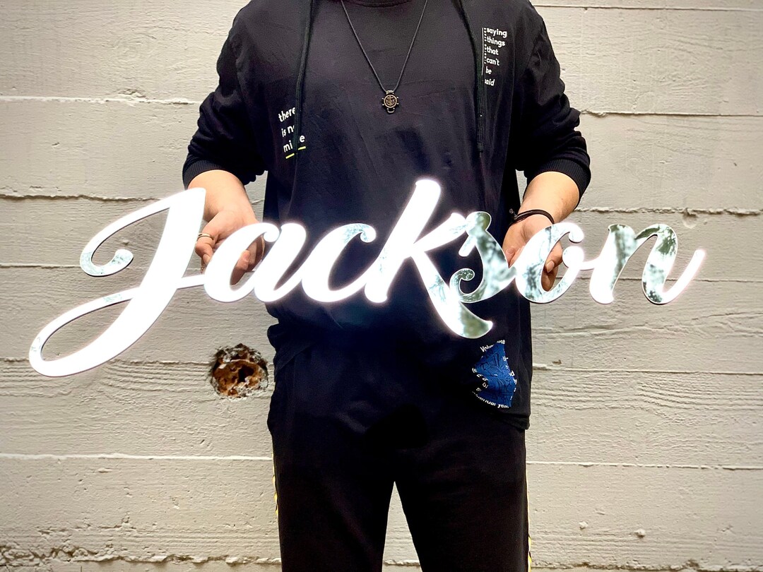 Acrylic Name Mirror, Wedding Sign, Signs Custom, Wall Name Sign, Baby ...