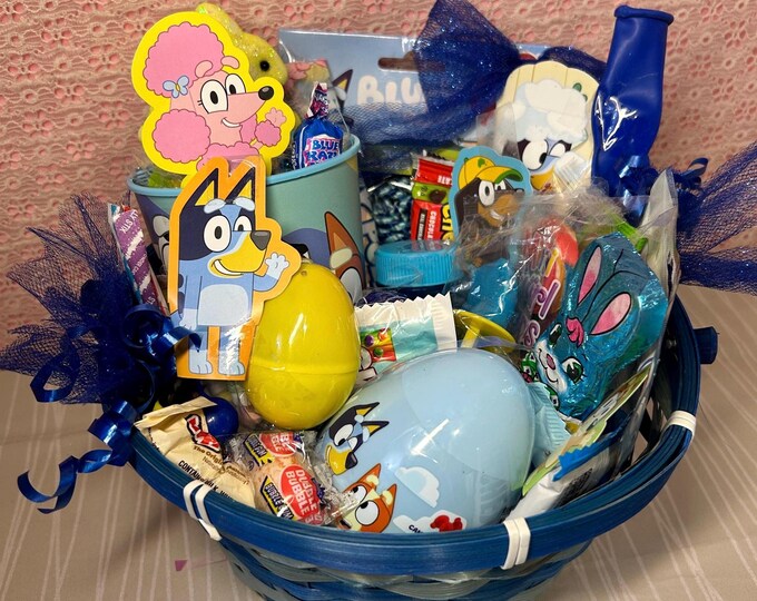 Bluey, Pre-filled Easter Basket for Child, With Candy, Treats and Gifts ...