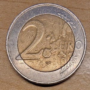 Belgium 2 Euros 2000 – the Portrait - Effigy and Monogram of King ...