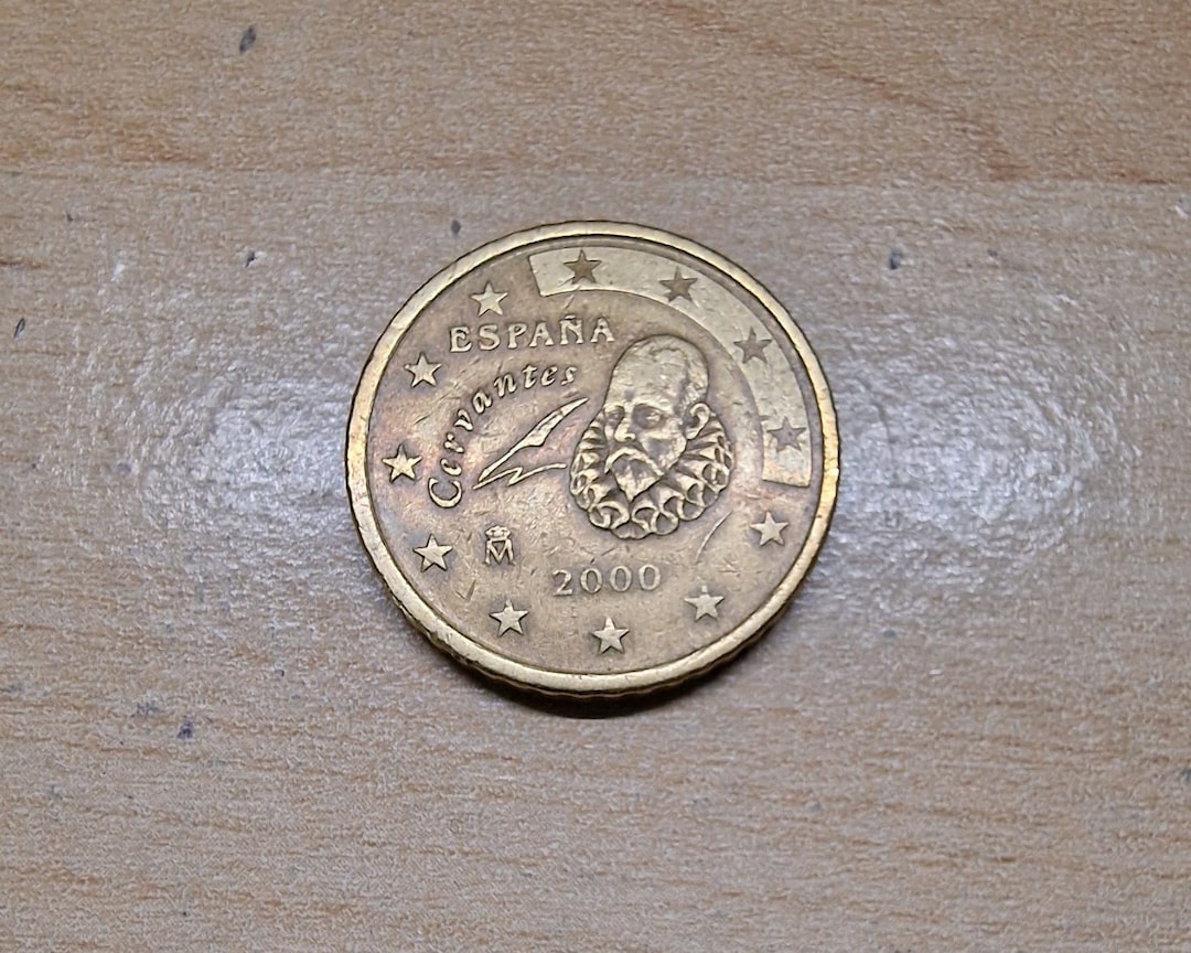 Spain 50 Cents 2000 - Miguel De Cervantes - KM # 1045 (very Rare Coin ...