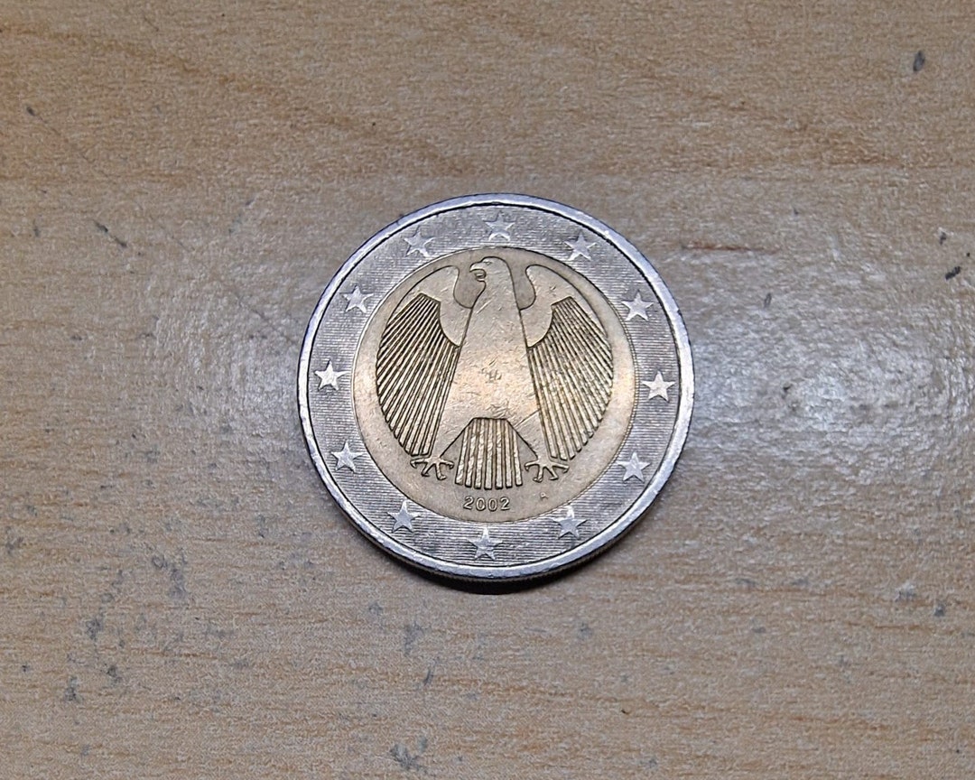 Germany 2 Euros 2002 - the German Eagle "a" – Berlin – KM # 214 - Etsy