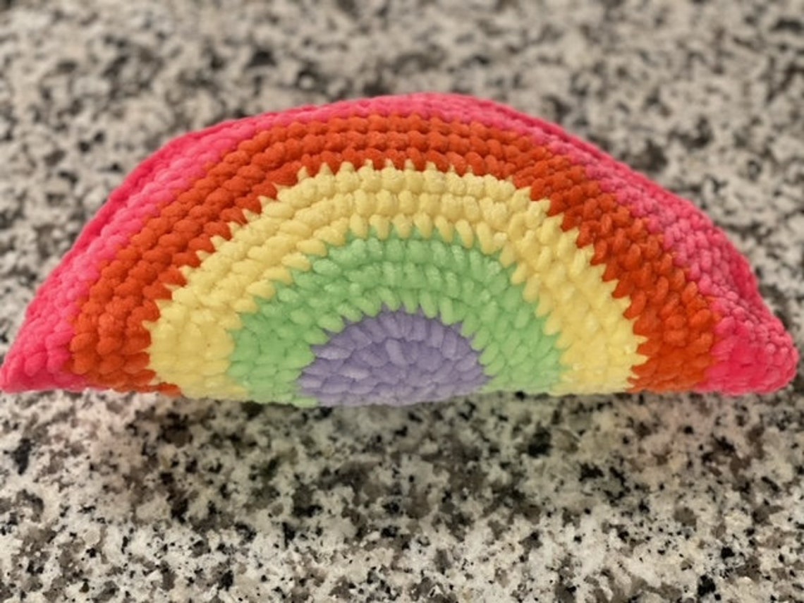Rainbow Plushie - Etsy