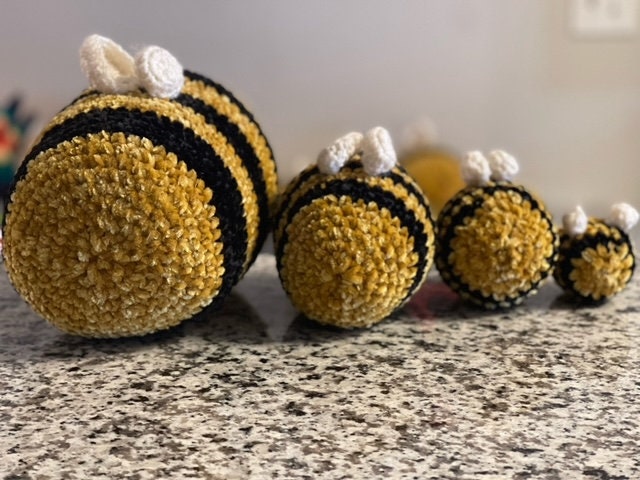 Velvet Bee Plushie 4 Pack - Etsy