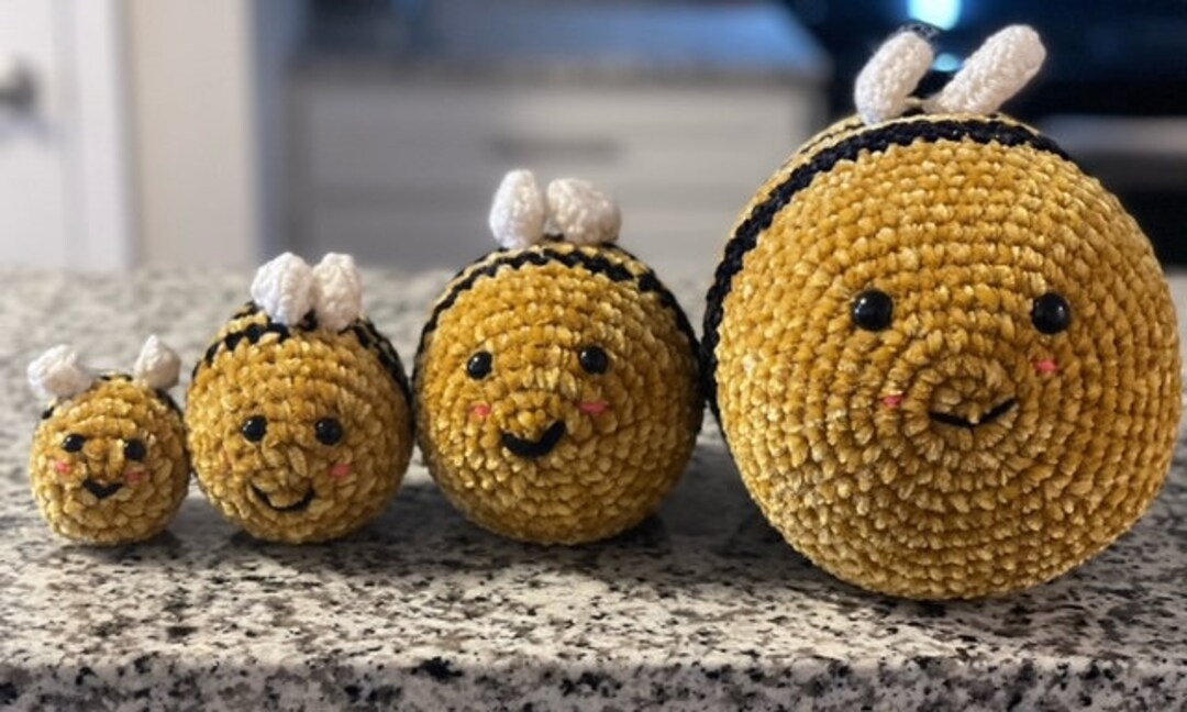 Velvet Bee Plushie 4 Pack - Etsy