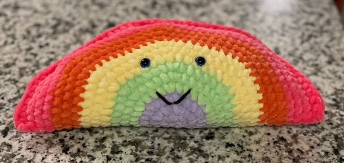 Rainbow Plushie - Etsy