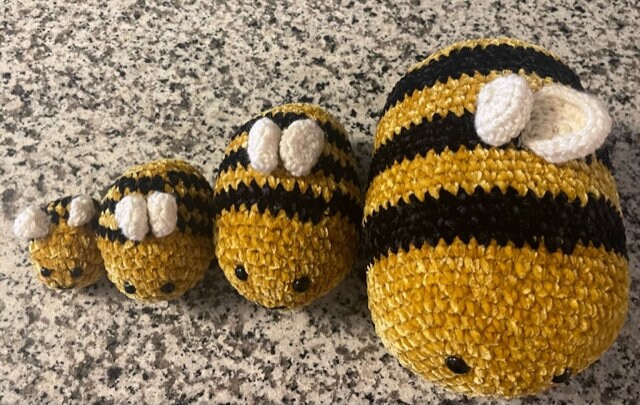 Velvet Bee Plushie 4 Pack - Etsy
