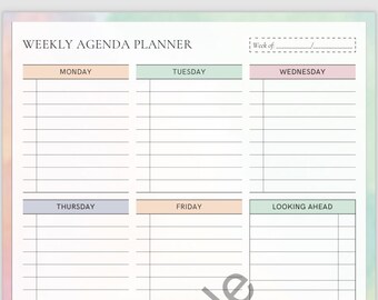 2023 Digital/printable Weekly Planner - Etsy