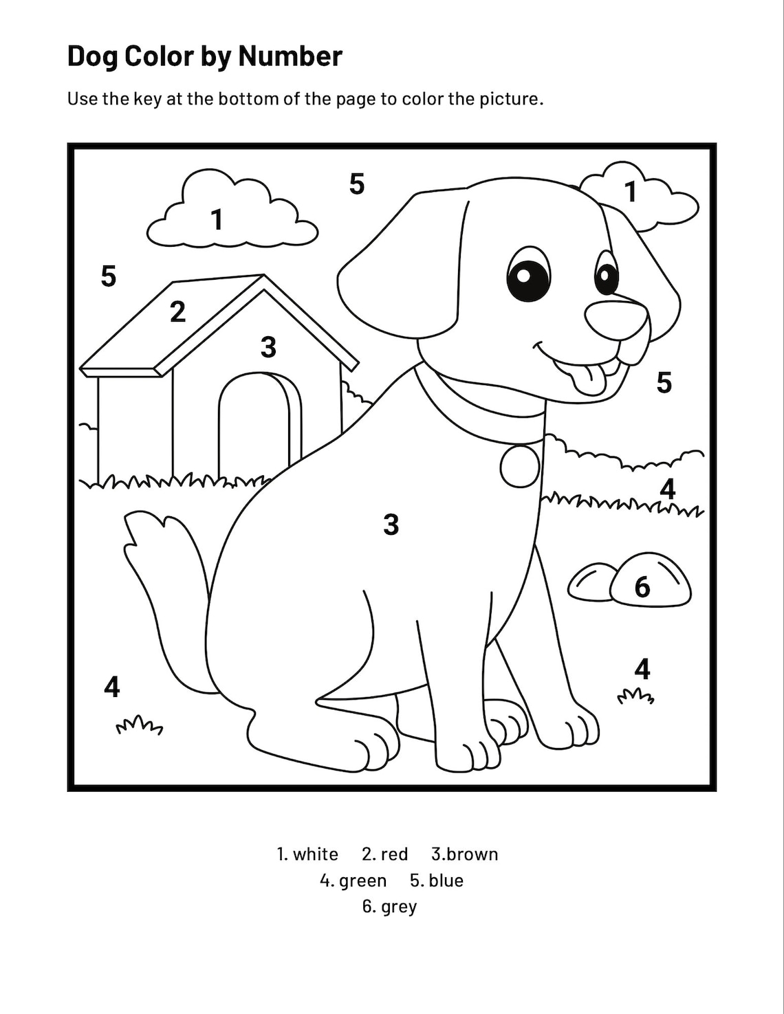 Color by Number 4 Pages *instant Download* - Etsy