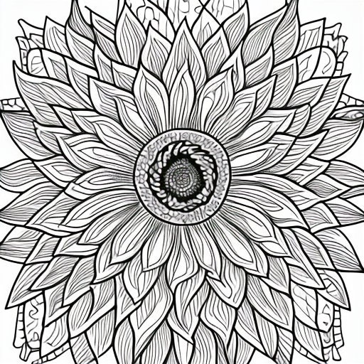 Sunflower Coloring 25 Pages *instant Download* - Etsy