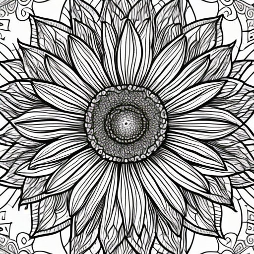 Sunflower Coloring 25 Pages *instant Download* - Etsy
