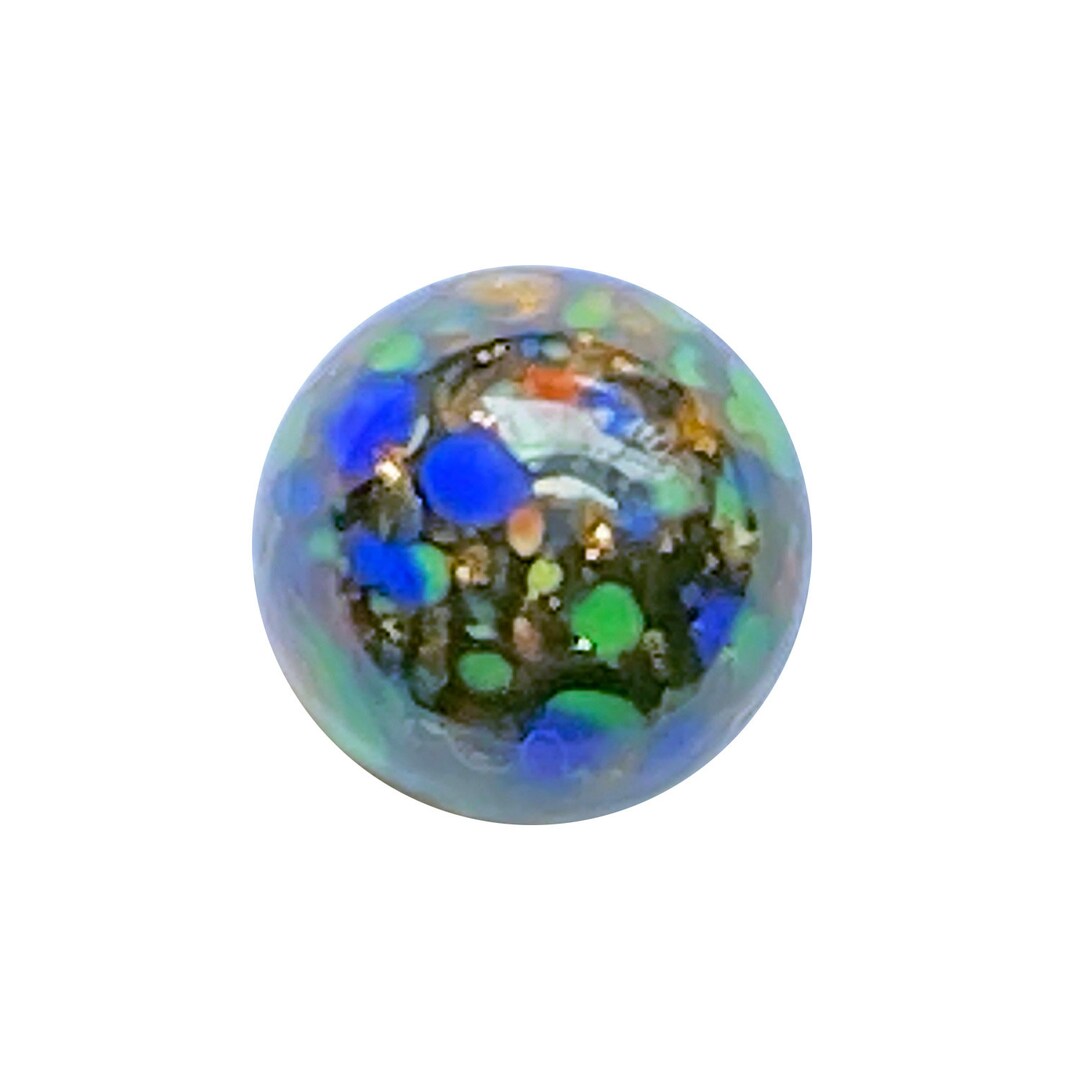 Black Glass Ball Button - Etsy