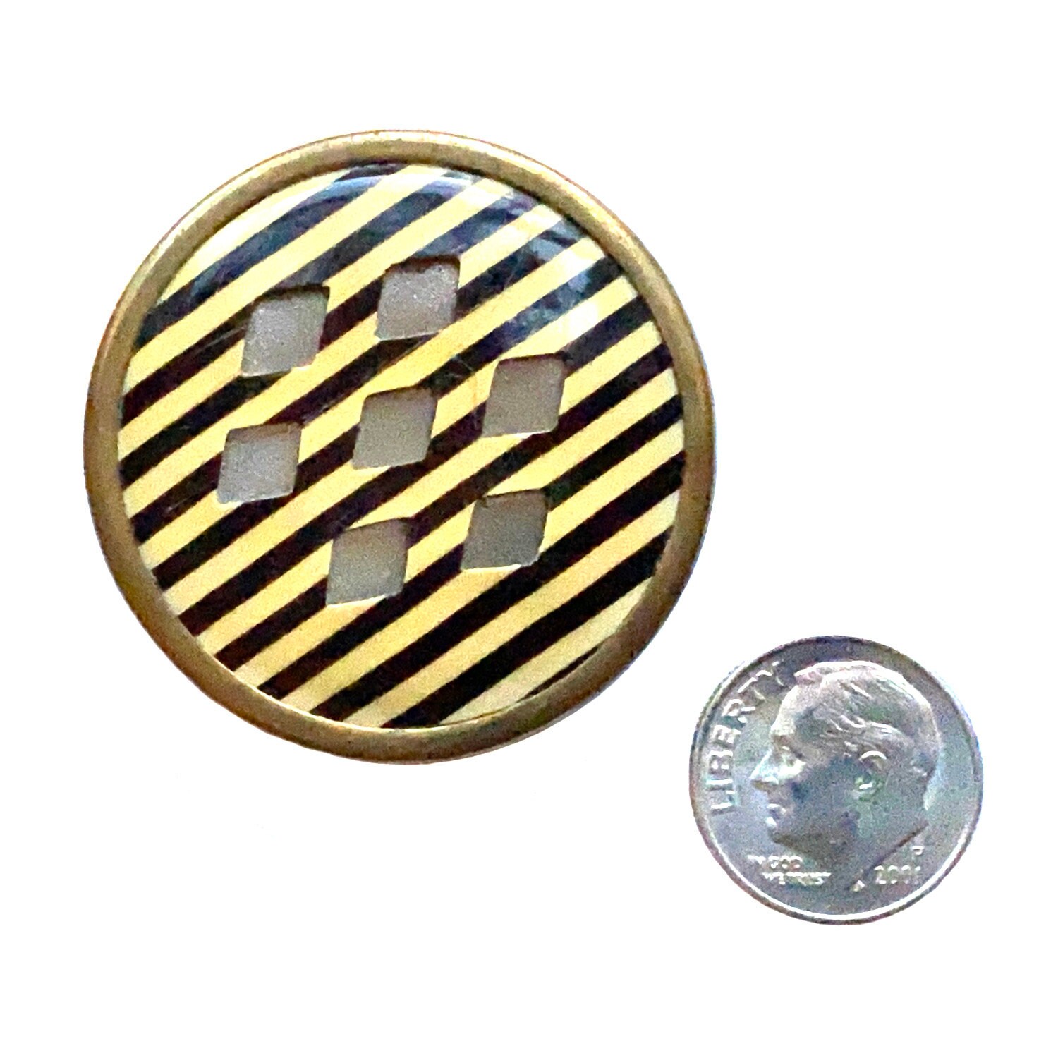 Perforated Celluloid Button - Etsy