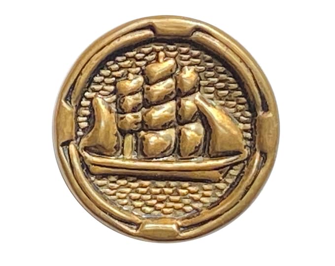 Antique Transportation Picture Button, Ship - Etsy