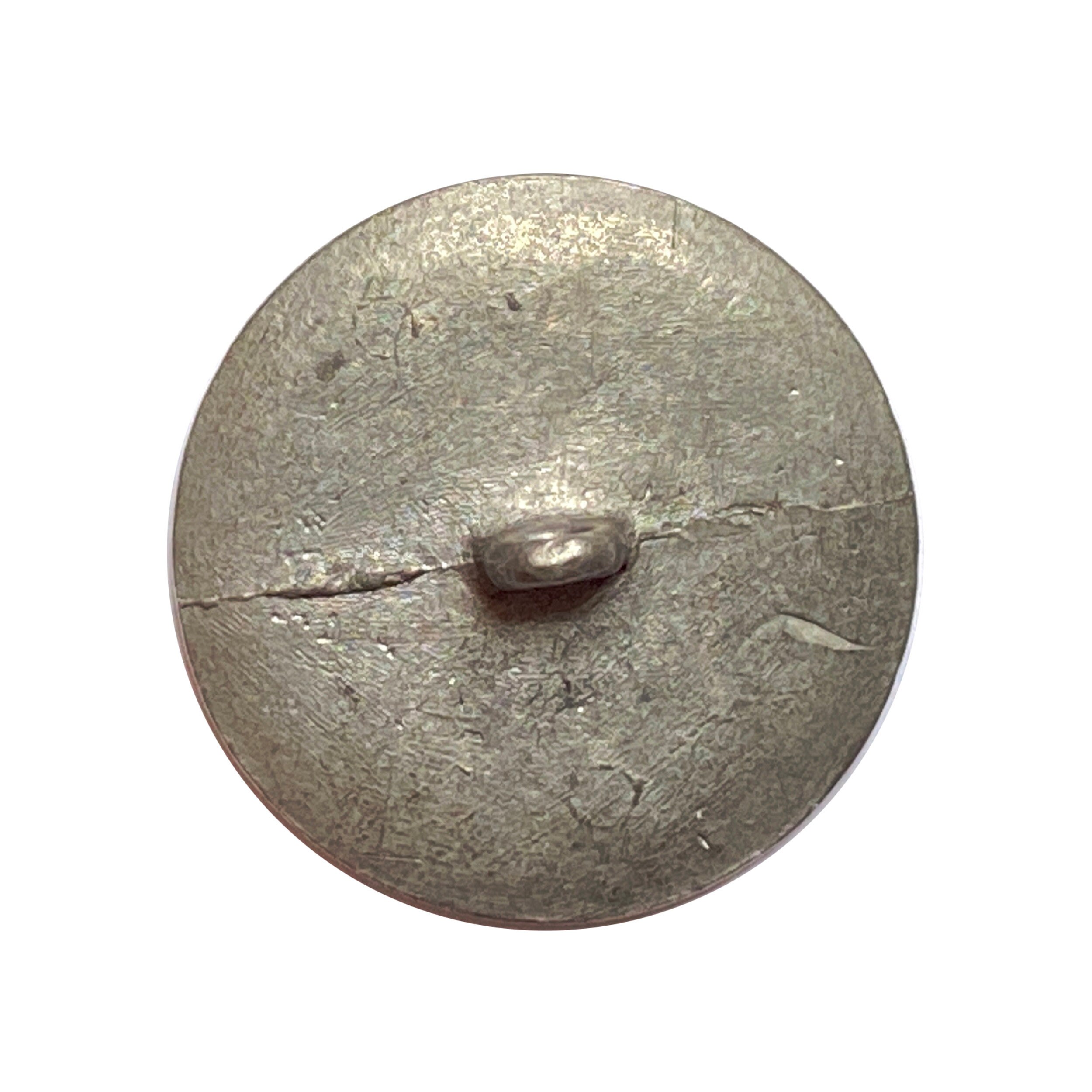 Pewter Button, Stylized Flower Design - Etsy