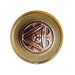 Celluloid Background Button, Copper Embellishment - Etsy