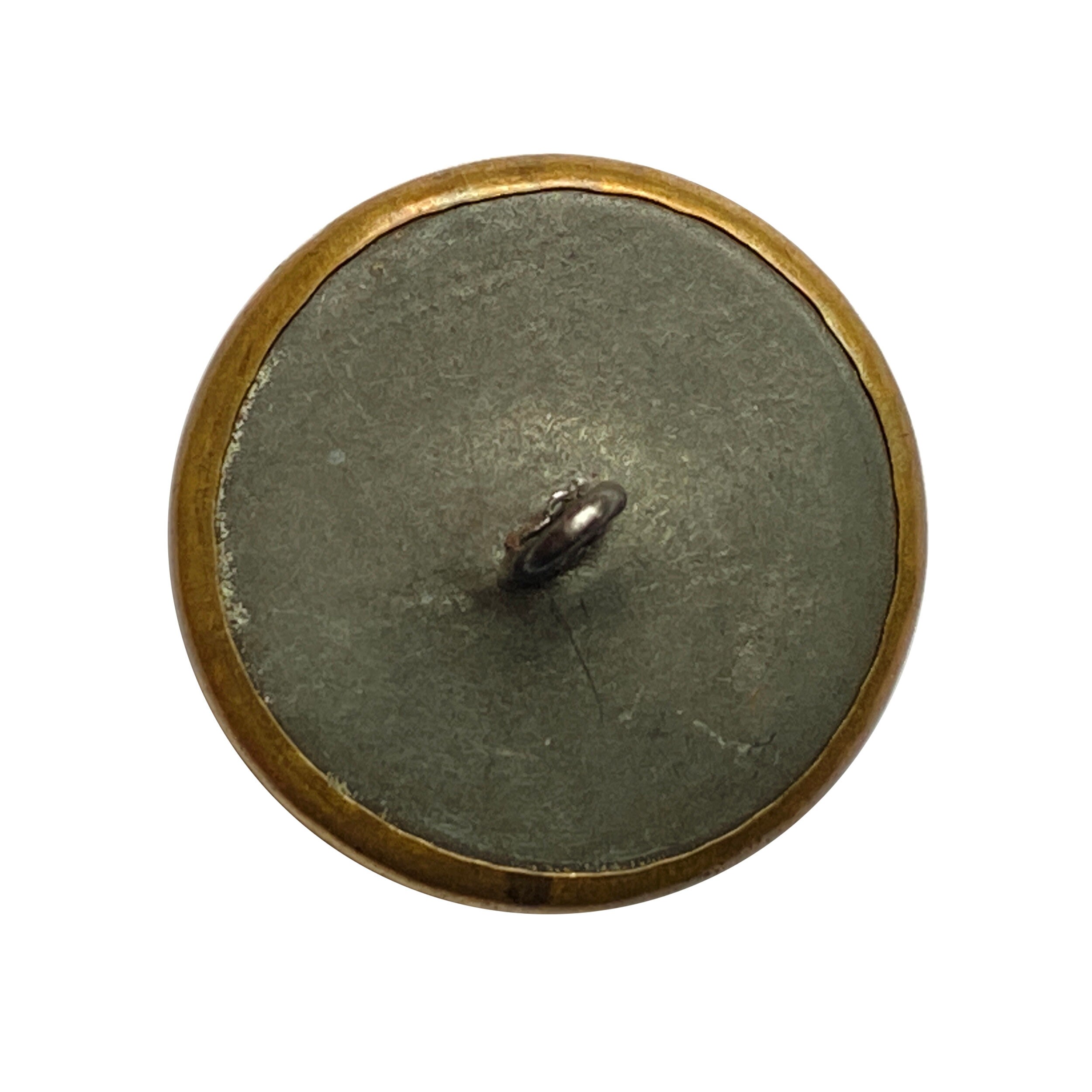 Vintage Brass Button, Celluloid Background - Etsy