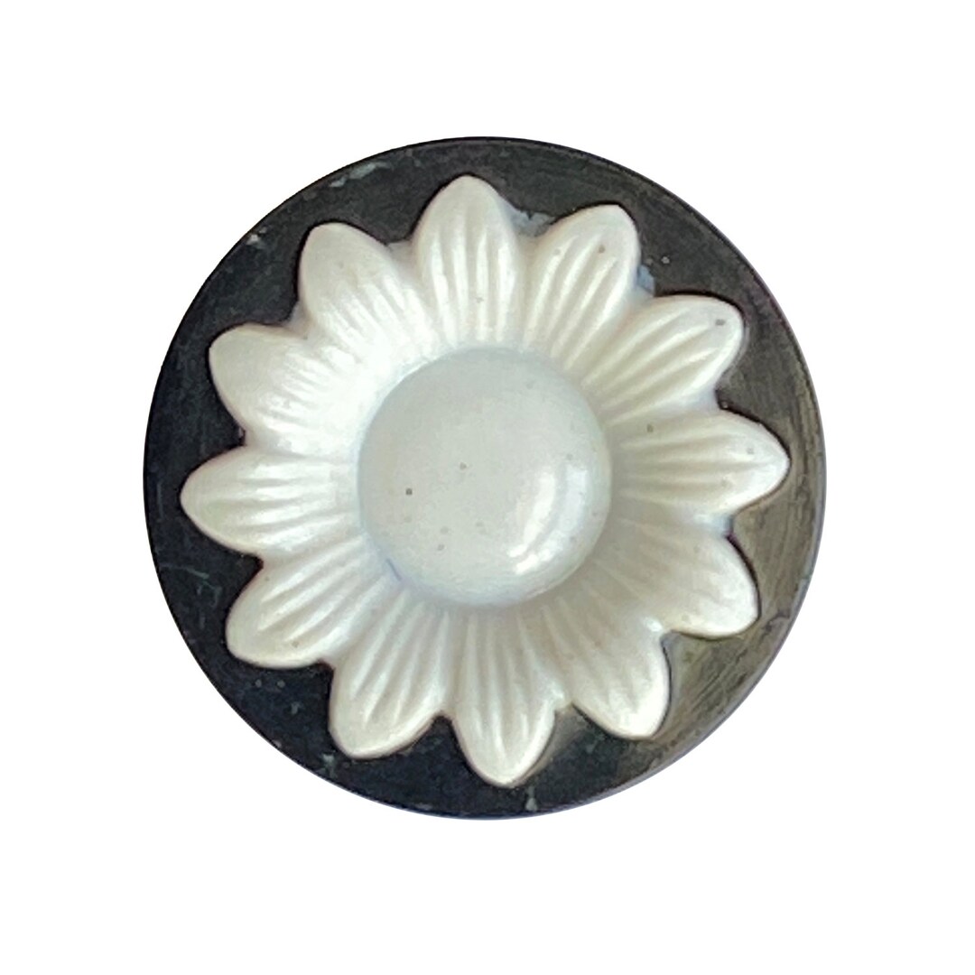 Colt Button, Design 10, White on Black - Etsy