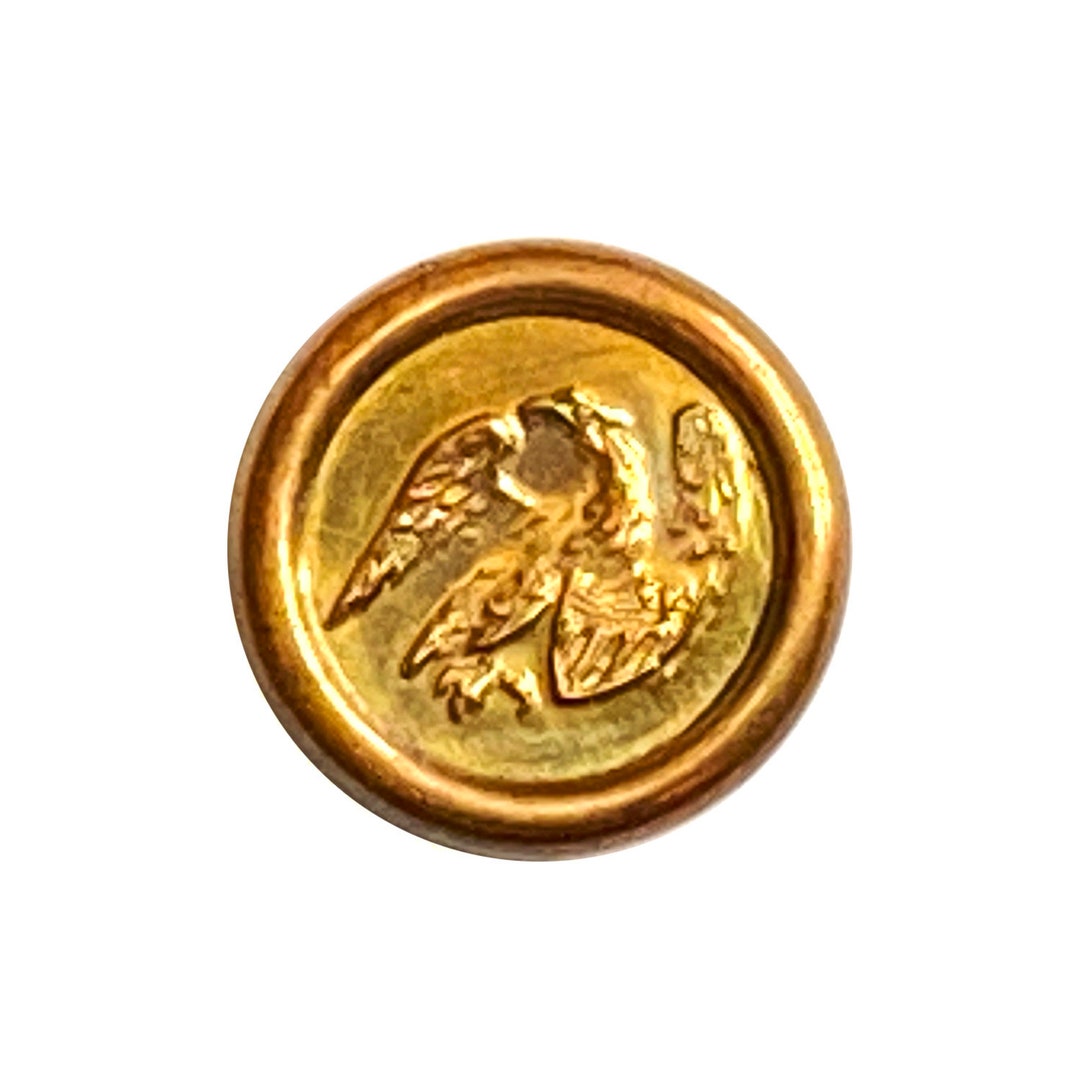 Antique Jacksonian Vest Button, Eagle - Etsy