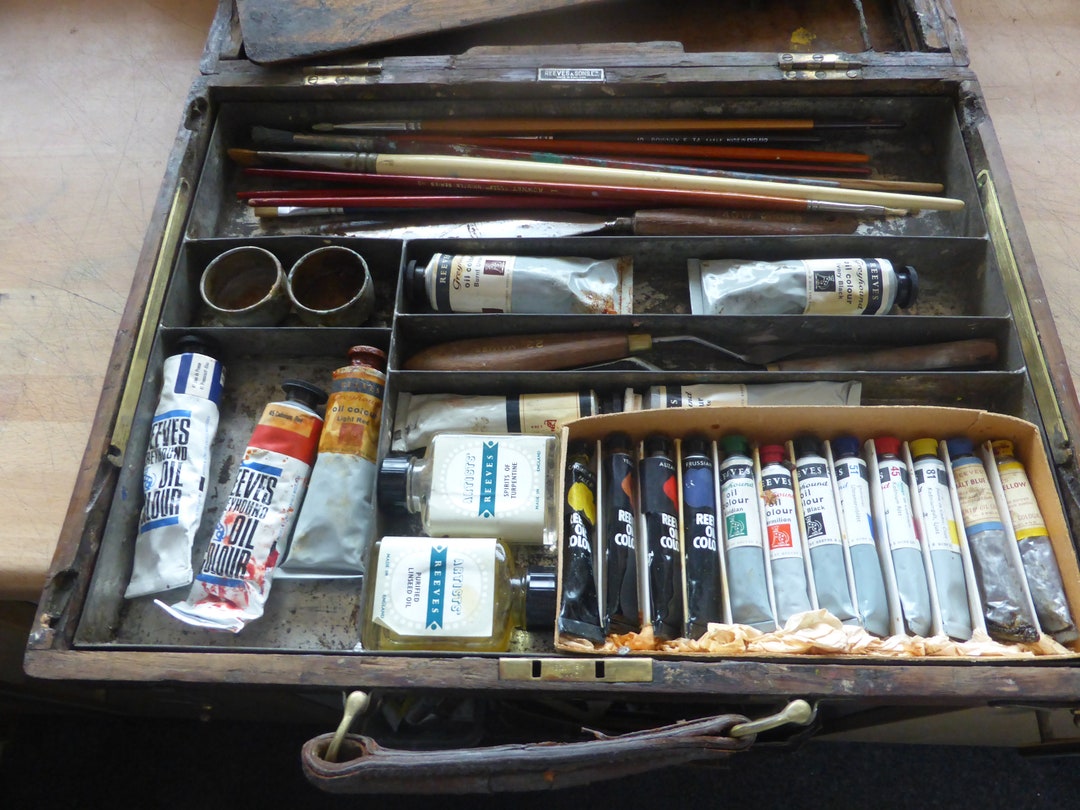 Reeves English Oak Artist's Workbox - Etsy