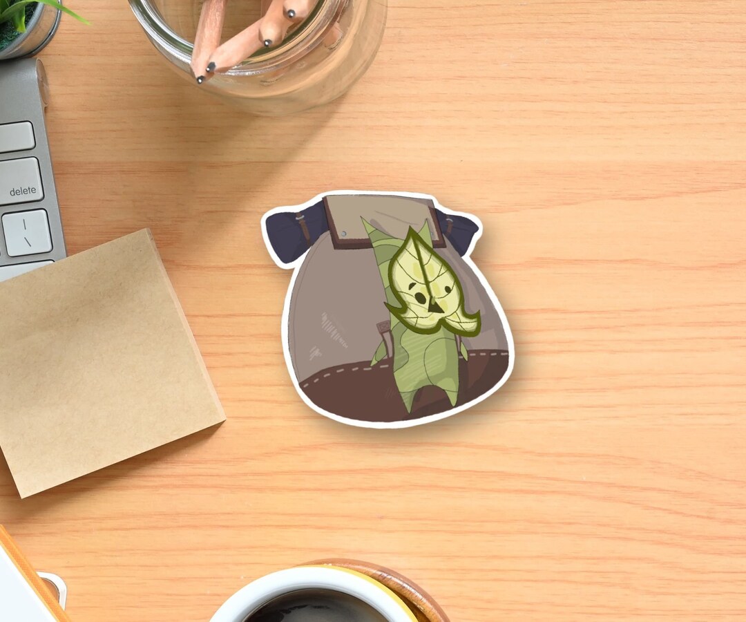 Korok With Backpack Sticker // TOTK Inspired Korok Sticker // - Etsy