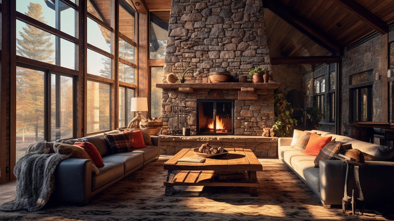 Zoom Virtual Backgrounds | Fireplace | Home Office Background | Google ...