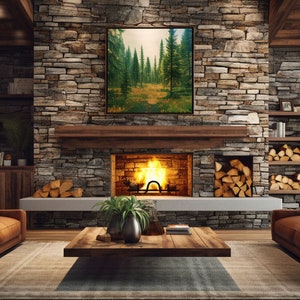 Zoom Virtual Backgrounds | Fireplace | Home Office Background | Google ...