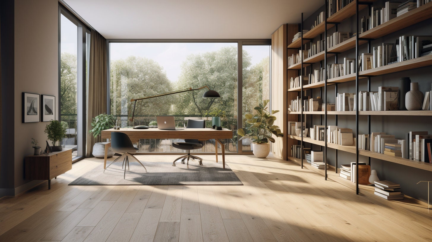 Professional Zoom Virtual Backgrounds Backdrop Bookcase Home Office ...