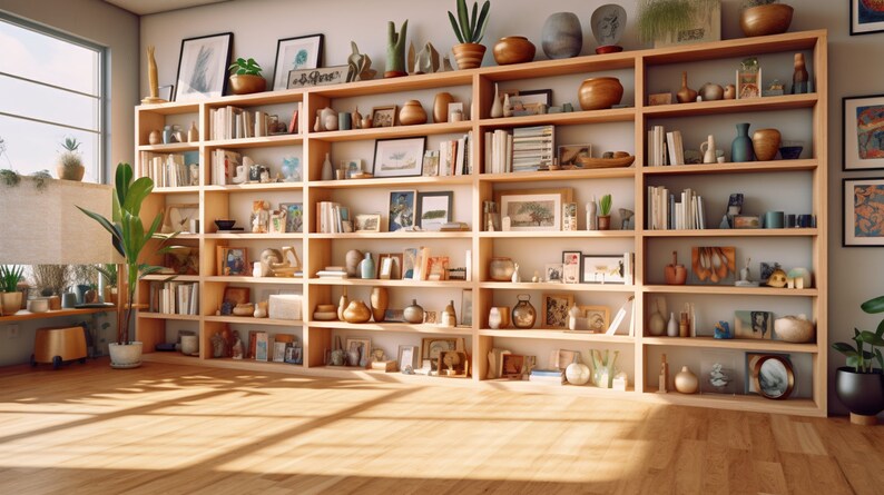 Professional Zoom Virtual Backgrounds Backdrop Bookcase Home Office ...
