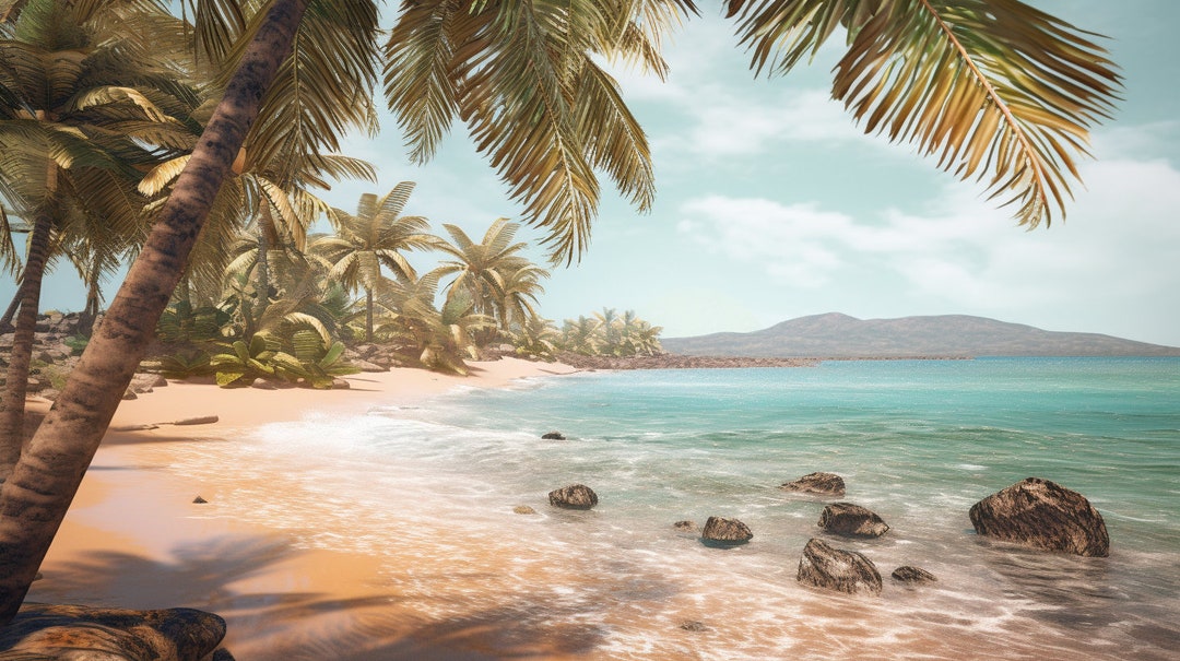Zoom Virtual Backgrounds Backdrop Beach Home Office - Etsy Israel