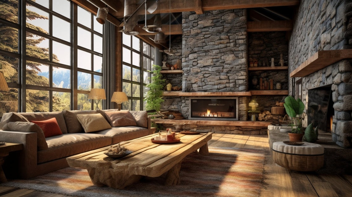 Zoom Virtual Backgrounds | Fireplace | Home Office Background | Google ...