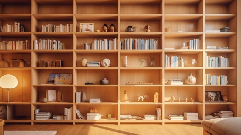 Professional Zoom Virtual Backgrounds Backdrop Bookcase Home Office ...