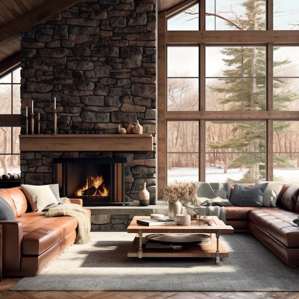 Teams Zoom Background Rustic - Etsy